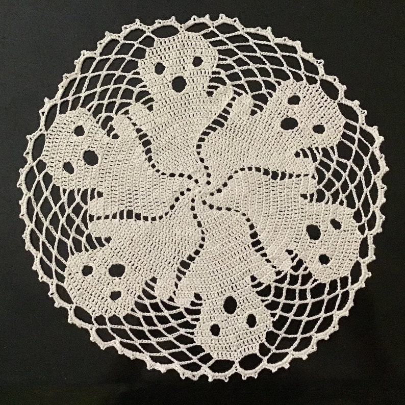 Crochet Halloween Doily - Etsy