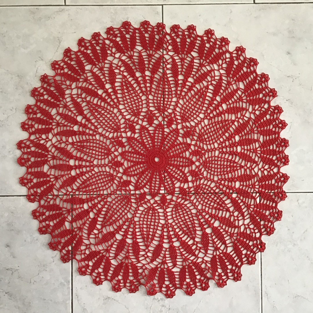 Beautiful Very Fine Crochet Table Center / Doily. - Etsy