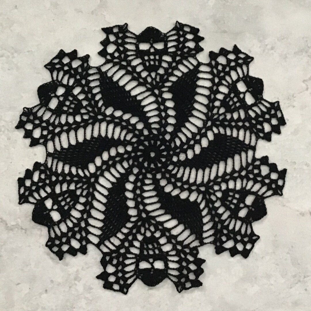 Crochet Doily With Skulls, Gothic Home Decor - Etsy