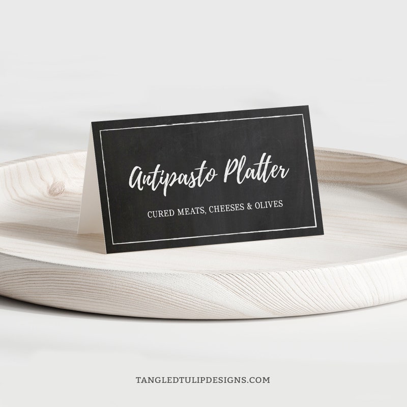 Buffet Name Tag - Etsy