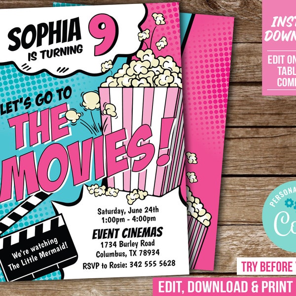 Popcorn and Movies - Etsy