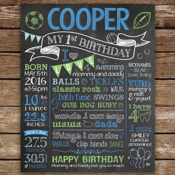 Football Chalkboard - Etsy