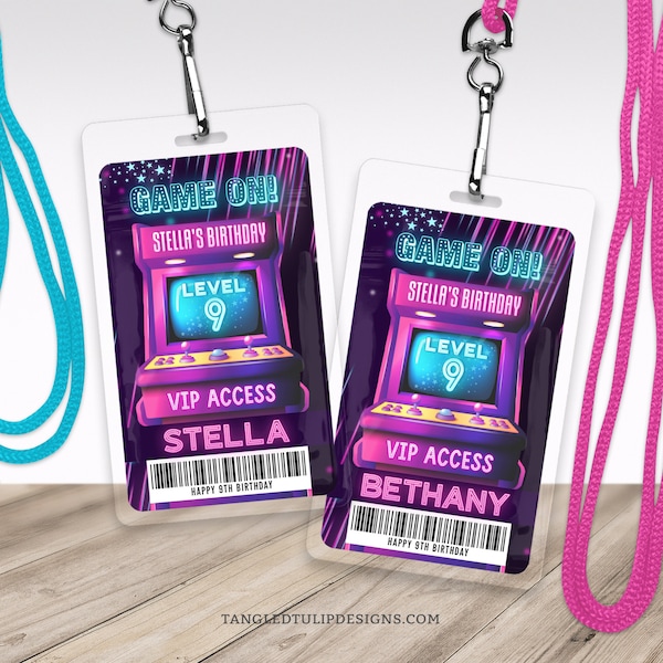 Arcade Party Lanyard - Etsy