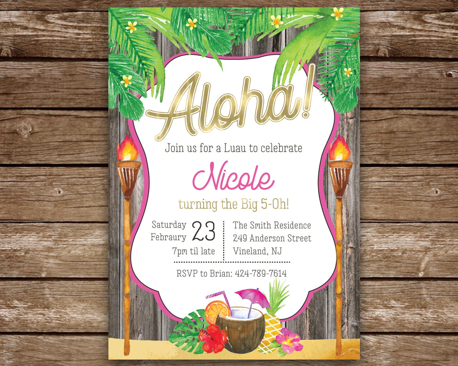 Luau Party - Luau Party Invitation