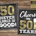 50th Birthday Sign Pack 50th Birthday PRINTABLE Signs Cheers - Etsy