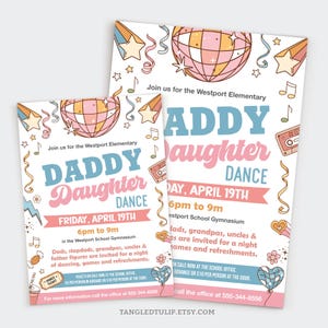 Daddy Daughter Dance Invitation, Editable Daddy-daughter Dance Invite ...
