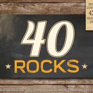 40th Birthday Signs, 40 Sucks, 40 Rocks, 40 Blows, 40 Can Kiss It ...