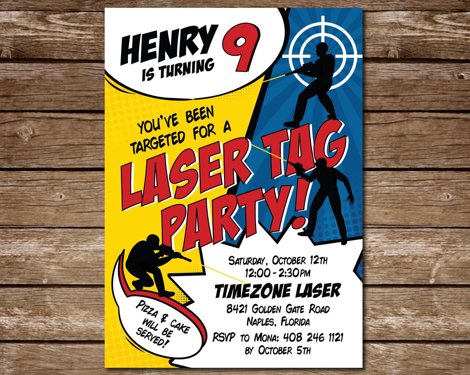 Laser Tag Birthday Invitation Laser Tag Party Invite - Etsy