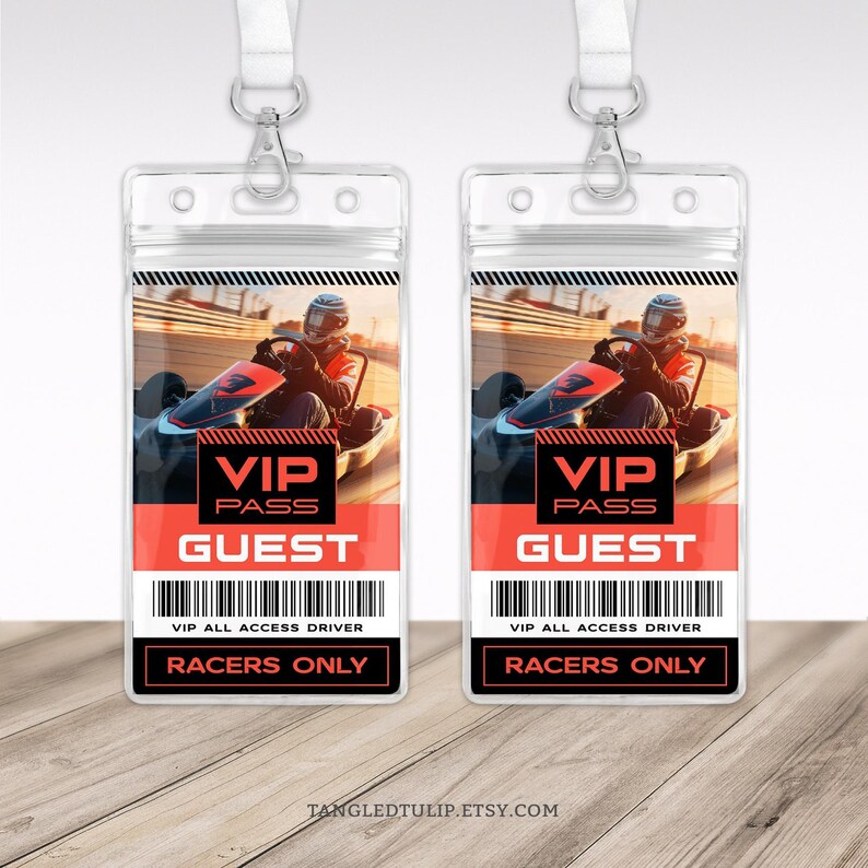 Editable Go-karting ID Badge Template, Go-kart Birthday ID Badge, Racer ...