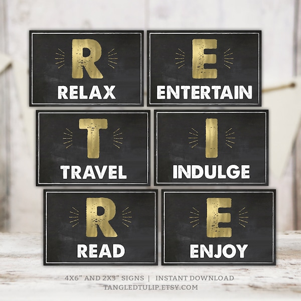 Retirement Printable - Etsy