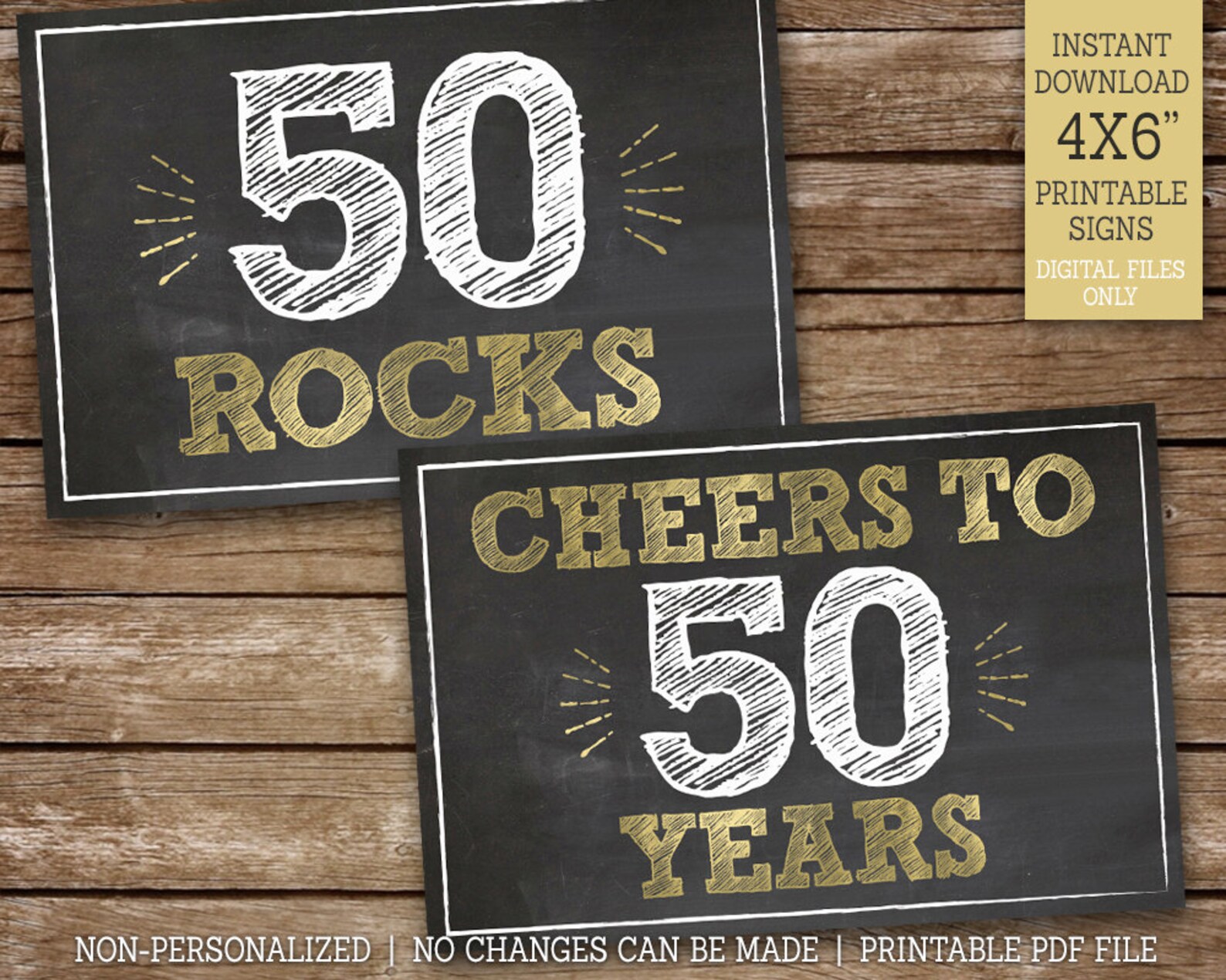 50th Birthday Signs 50 Sucks 50 Rocks 50 Blows 50 Can Kiss - Etsy