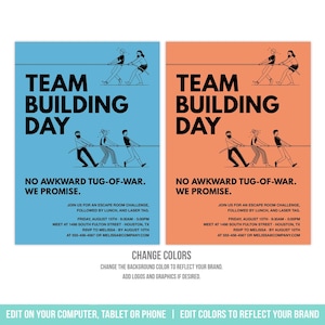 Editable Team Building Invitation, Company Team Building Day Invite ...