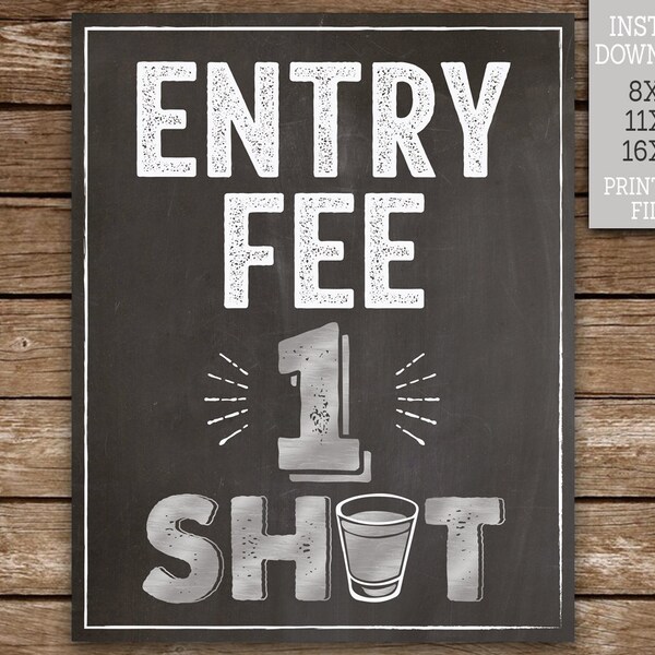 Entry Fee One Shot - Etsy UK