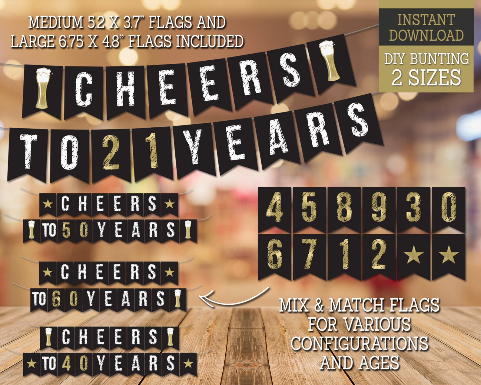 Cheers to 21 Years Birthday Banner 21st Birthday Banner Any - Etsy