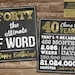 40th Birthday Sign Pack, 40th Birthday PRINTABLE Signs, Cheers to 40 ...