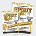 School Spirit Night Flyer | Basketball Pep Rally School Event Poster ...