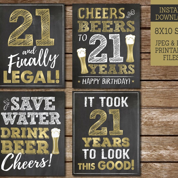 21st Birthday Sign - Etsy