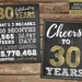 30 Aged to Perfection PRINTABLE Cheers to 30 Years Signs - Etsy