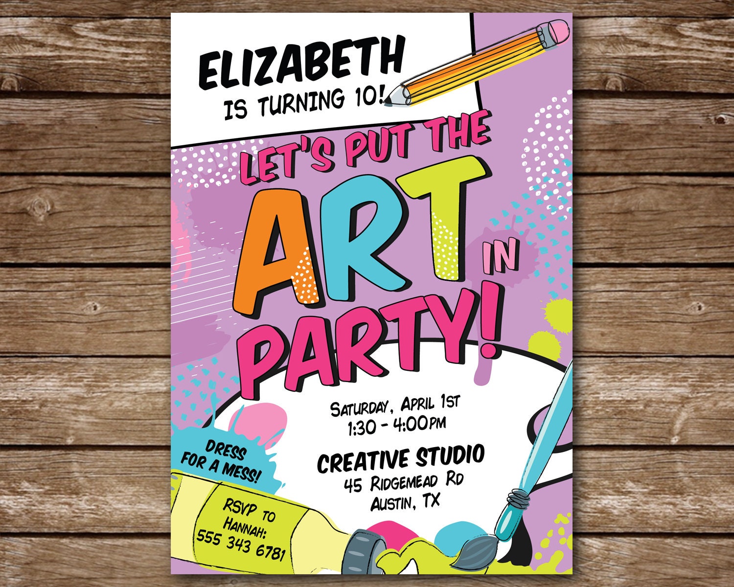 Creative Event Invitation Art