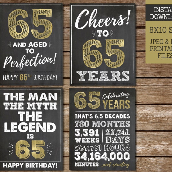 65th Birthday - Etsy