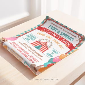 County Fair Flyer | Community Fun Fair Event Poster | Printable ...
