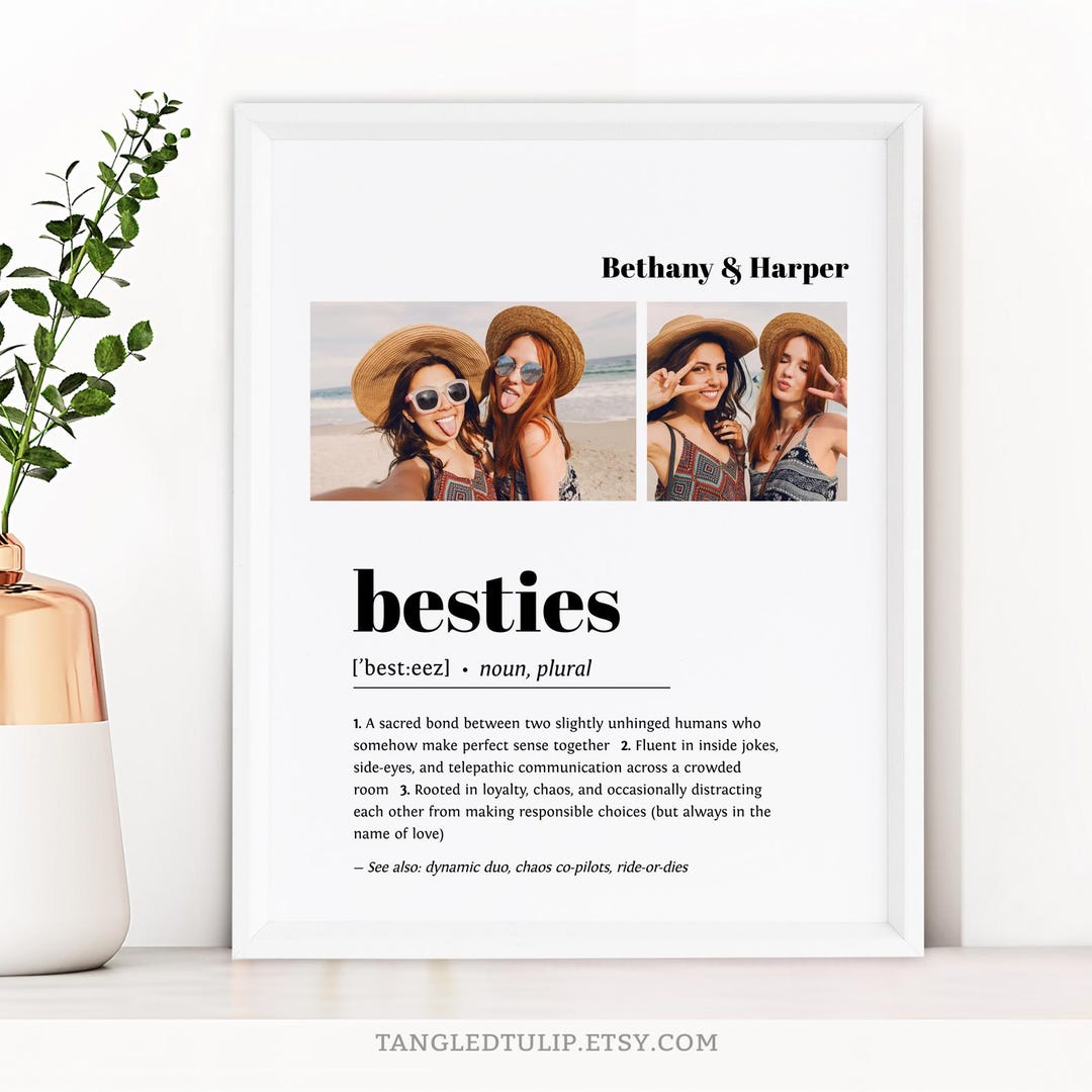 Dictionary Definition Sign | Personalized Definition for Bestie Photo ...