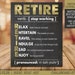 Retirement Party Sign Dictionary Meaning of Retire PRINTABLE Gold ...