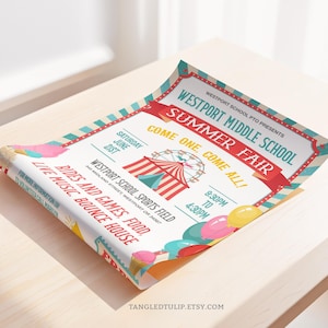 Editable Summer Fair Invitation, School Summer Fair Flyer Template, Fun ...