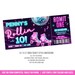 Roller Skating Birthday Invitation Ticket | Girl Roller Skate Birthday ...