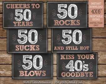 50 Sucks Printable | Etsy