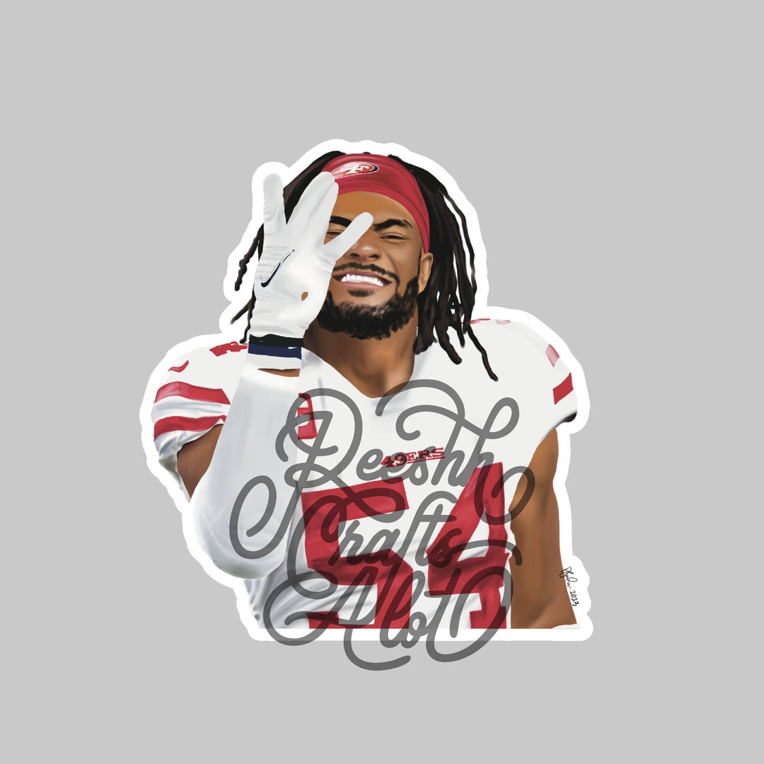 Fred Warner Waterproof Sticker - San Francisco 49ers - Etsy