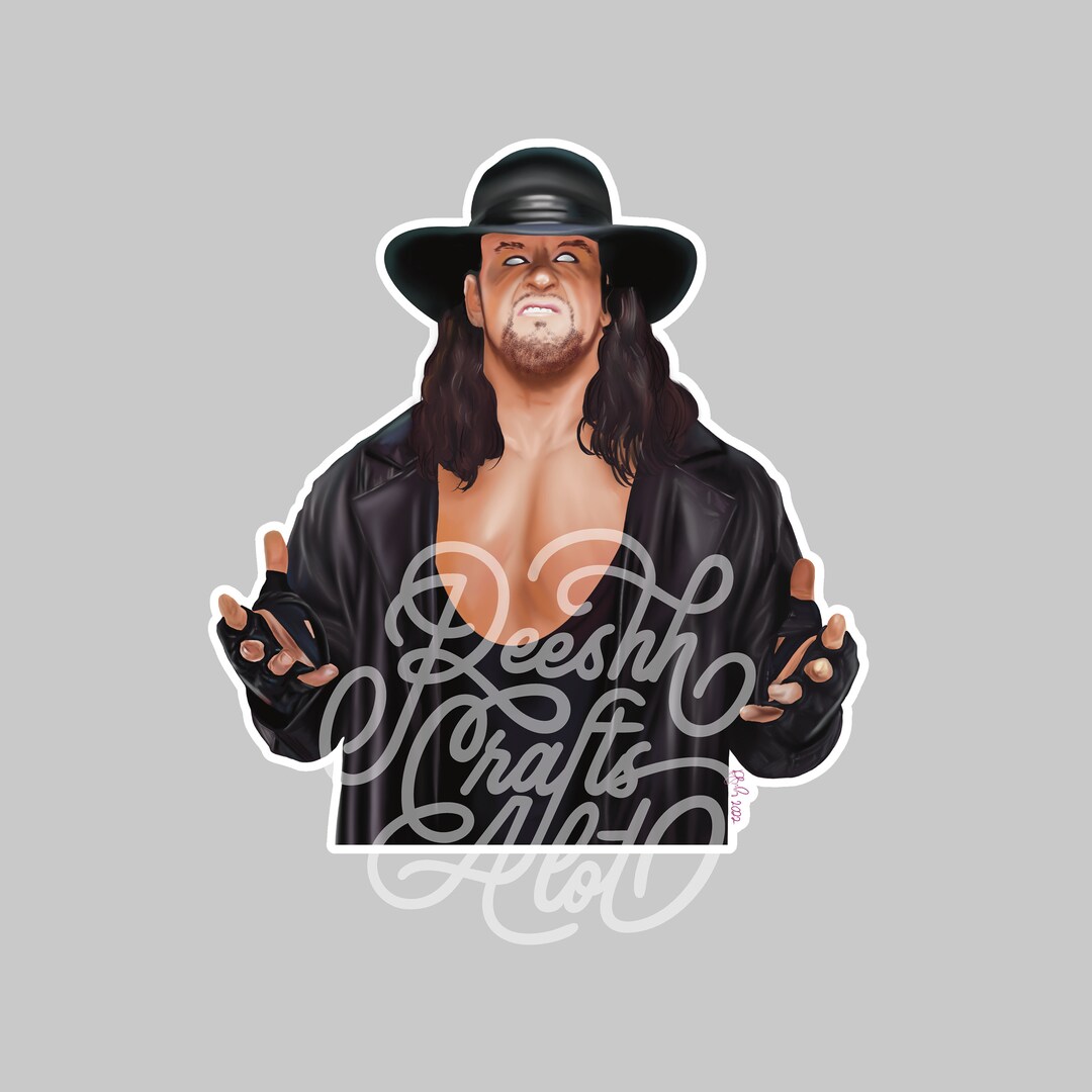 Undertaker Waterproof Sticker - WWE Wrestling - Etsy