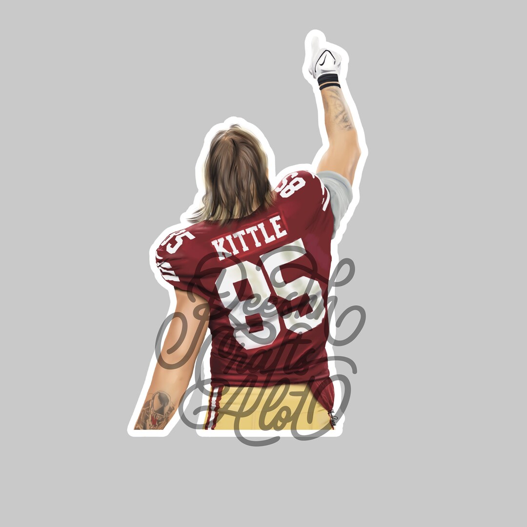 George Kittle Waterproof Sticker - San Francisco 49ers - Etsy