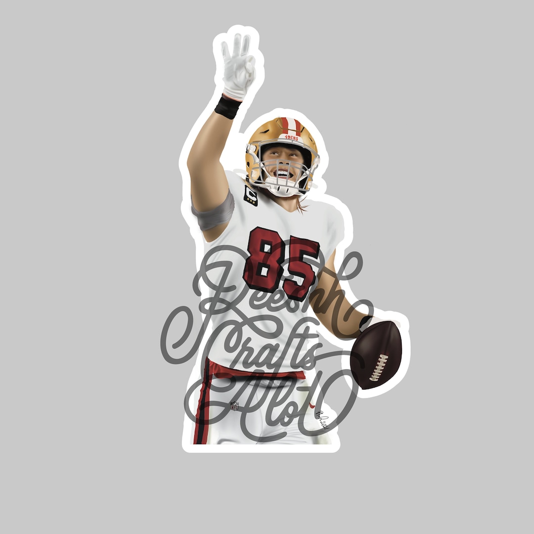 George Kittle Waterproof Sticker - San Francisco 49ers - Etsy