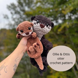 Otter Crochet Pattern - Ollie & Ottis - Etsy