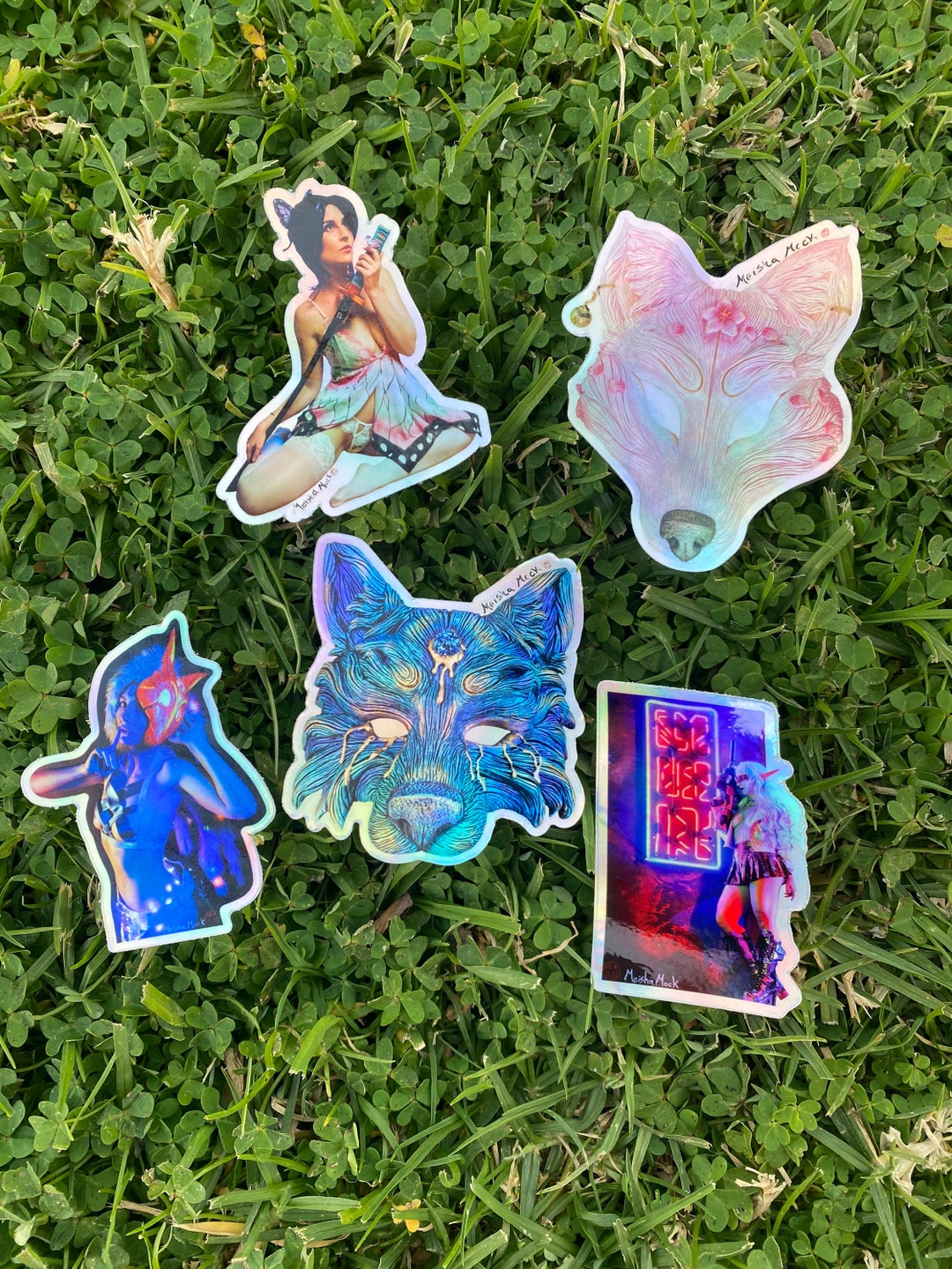 Surprise Sticker Holo Set. (three Holo Stickers) - Etsy