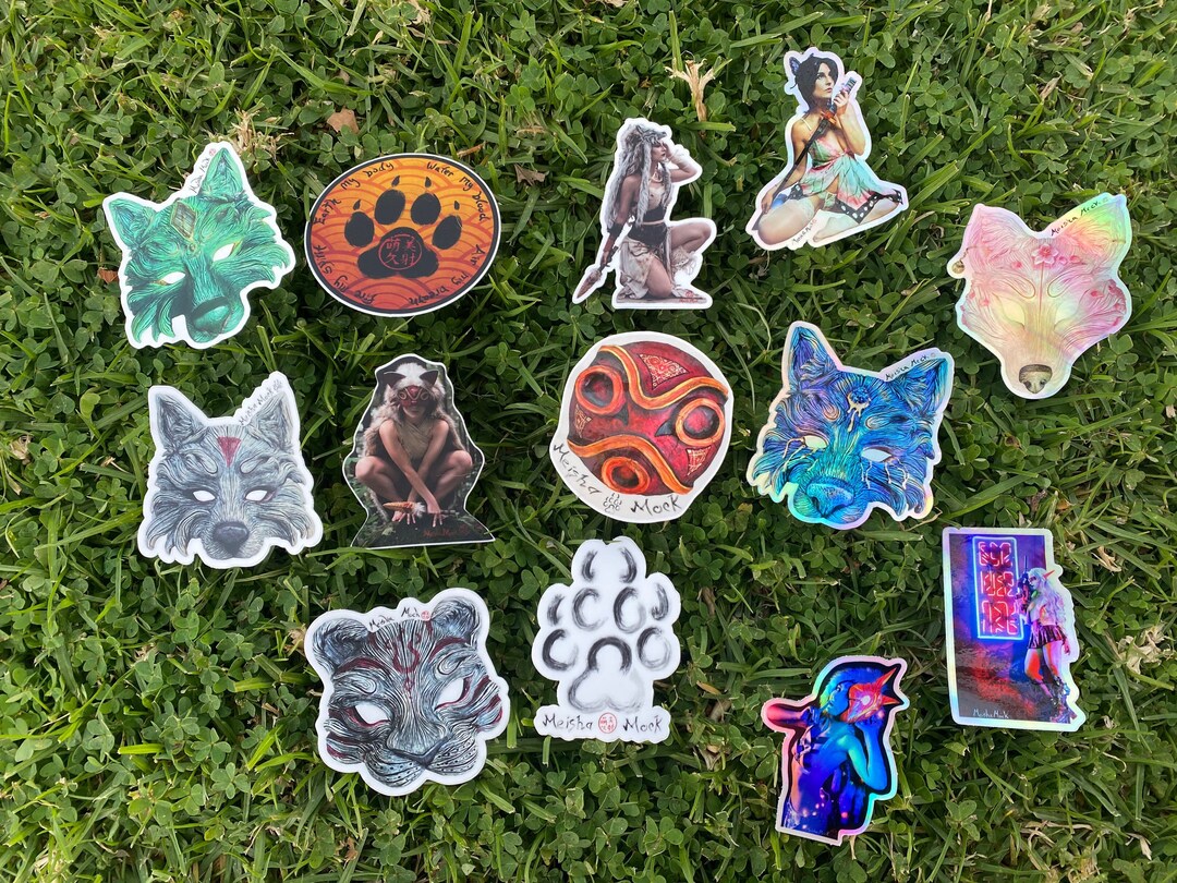 Surprise Sticker Set (three Stickers Two Normal One Special Holo One ...