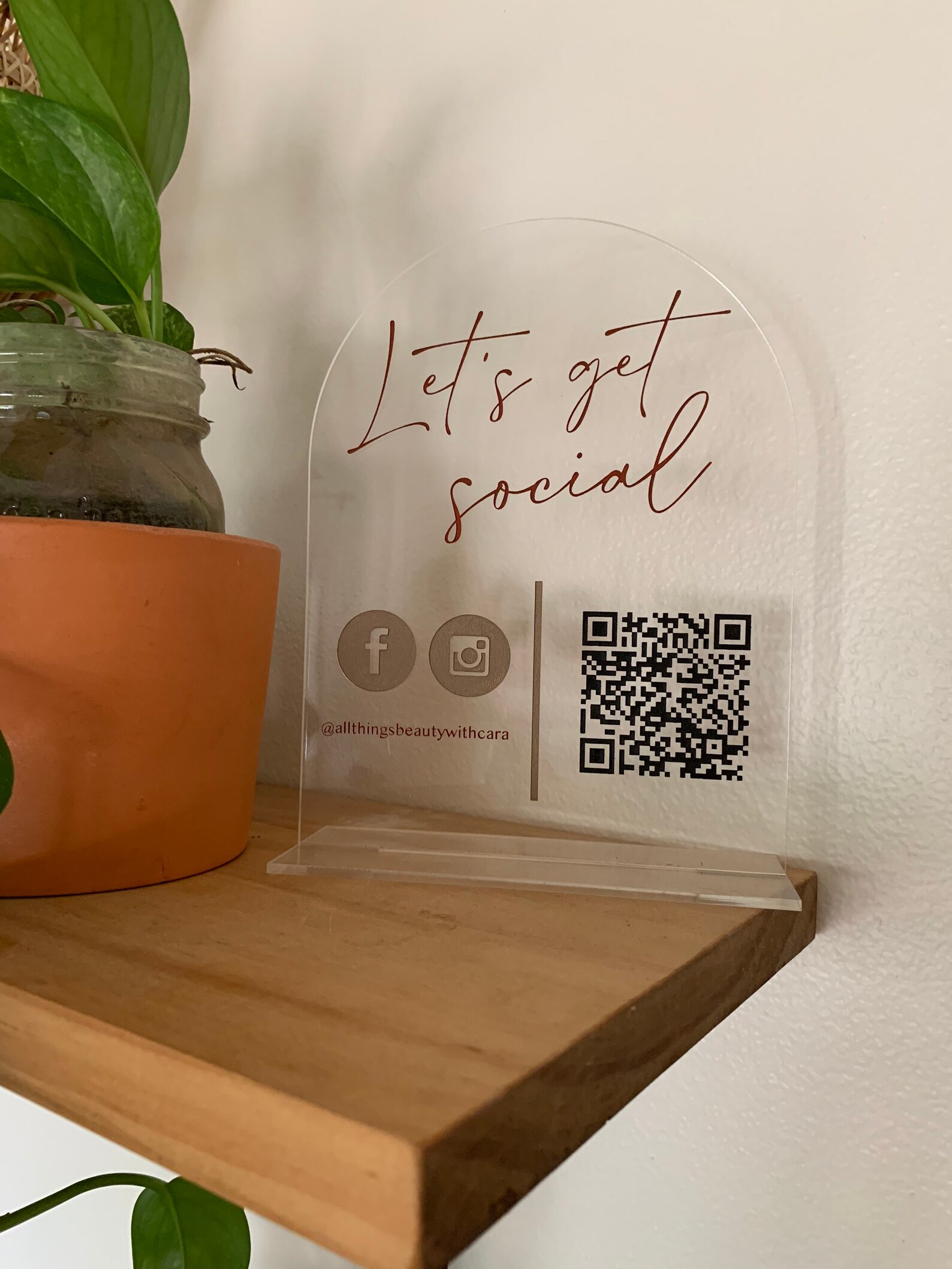 Lets Get Social Sign Social Media Sign - Etsy