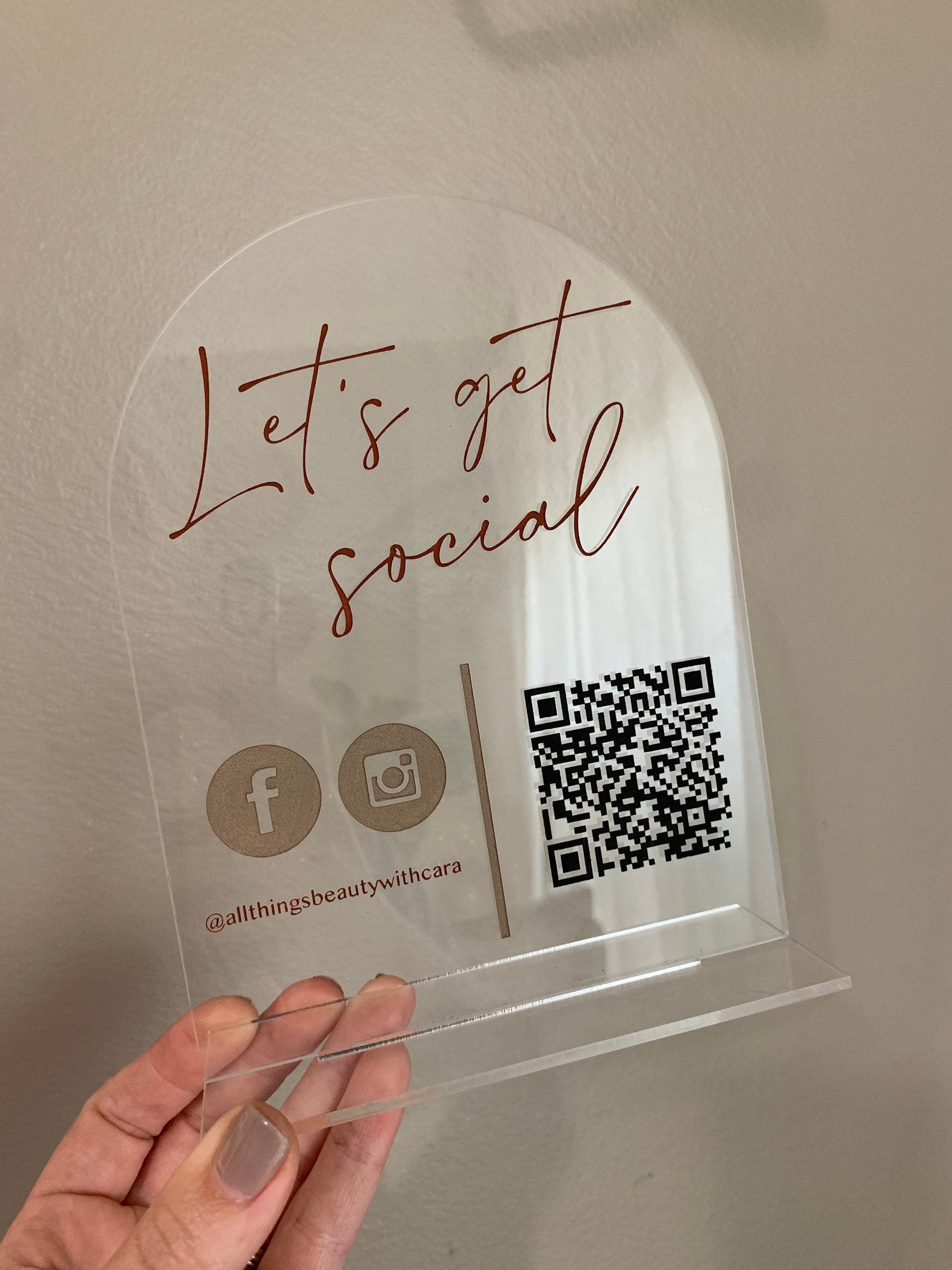 Lets Get Social Sign Social Media Sign - Etsy