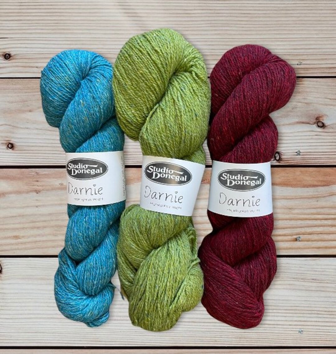 Studio Donegal, Darnie Yarn, Fingering, 4 Ply, 100g/3.5oz, Irish Yarn ...