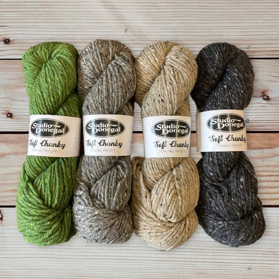 Studio Donegal Chunky Merino Yarn, Irish Wool (100g/3.5oz) - Etsy
