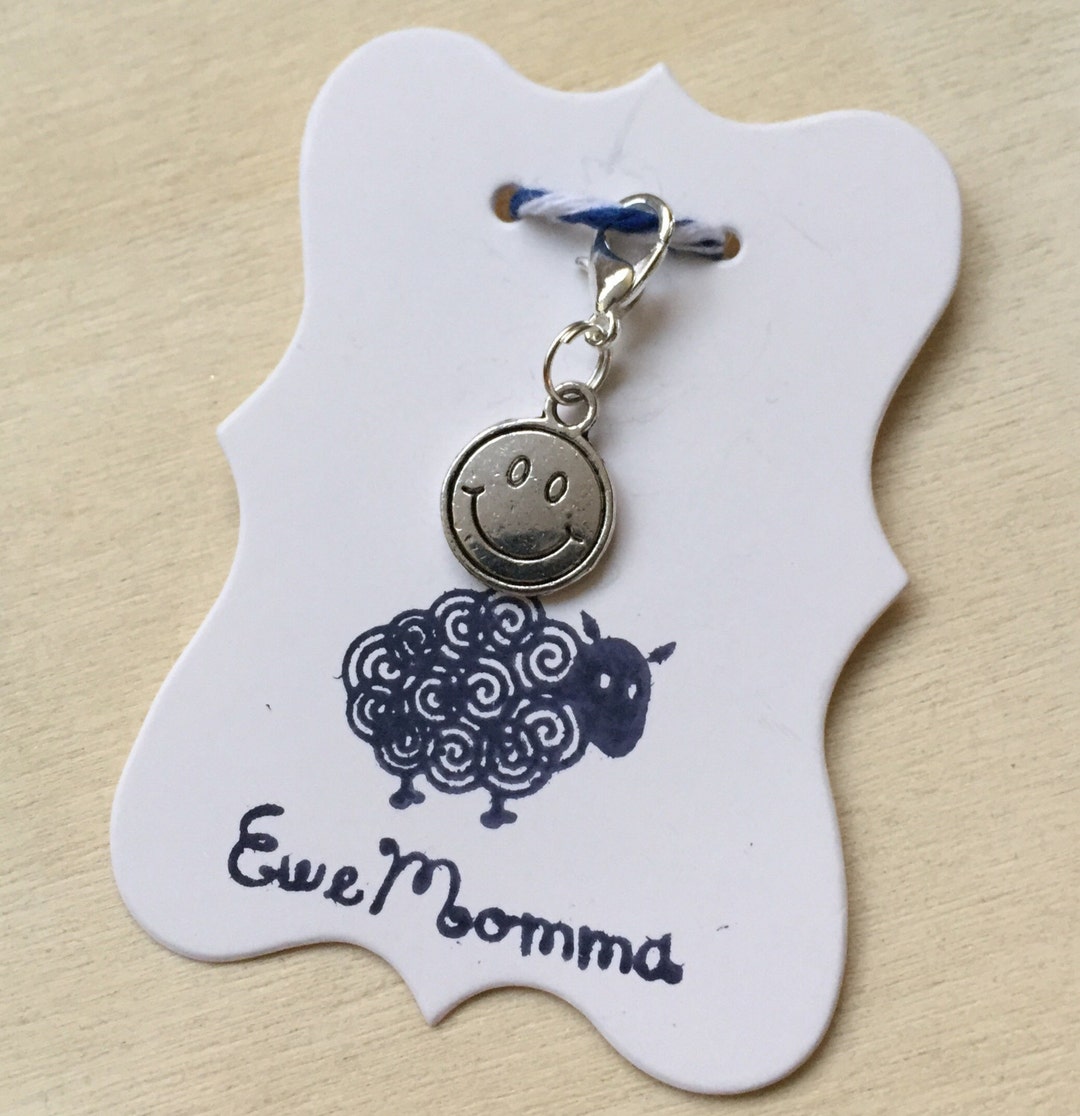 Smiley Face Progress Keeper Knitting Crochet Stitch Marker - Etsy UK