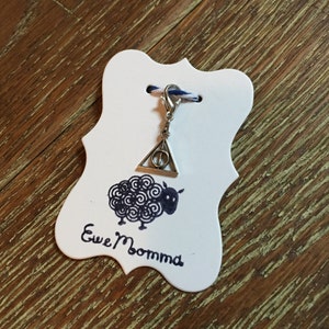 Harry Potter Inspired Deathly Hallows Knitting Crochet Stitch - Etsy UK