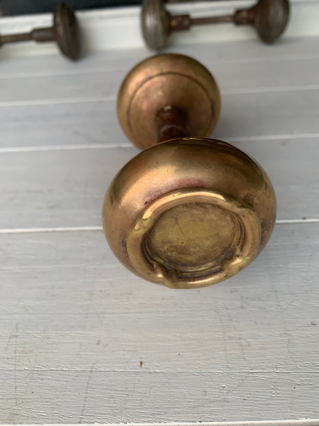 Antique Brass Door Knob Sets Decor Only - Etsy