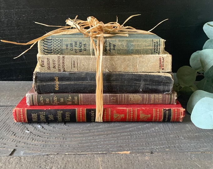 Vintage Book Set Authentic Vintage Book Stacks Custom Wedding ...