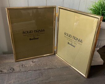 5 X 7 Double Frame Vintage Metal Folding Picture Frame Rectangle ...