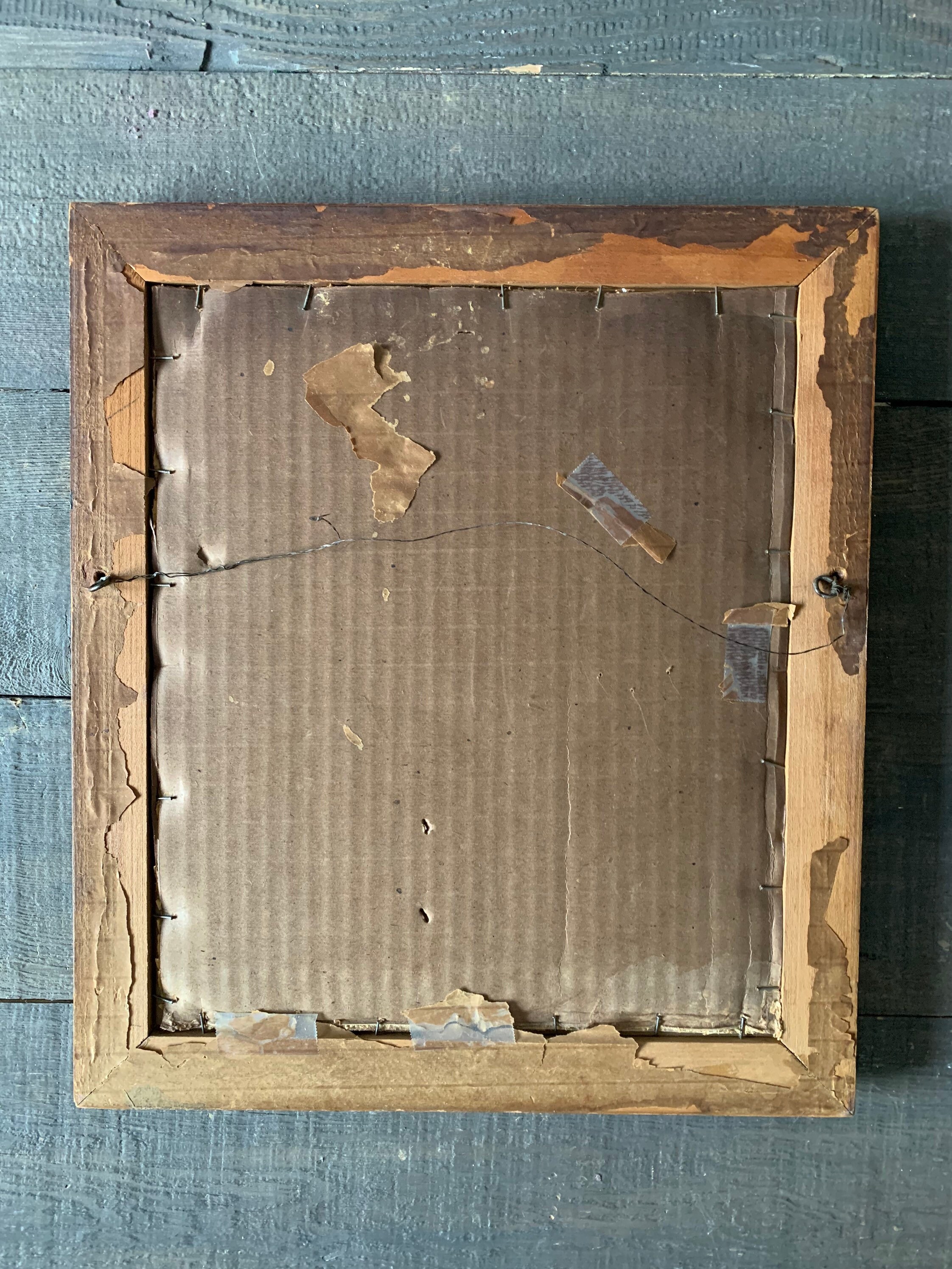 Vintage Picture, Farmhouse, Shabby Chic Frame, Cottage, Wood Frame ...