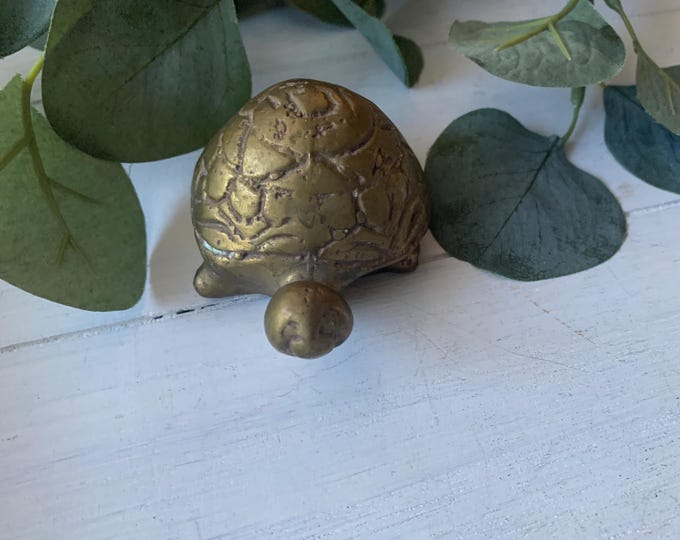 Vintage Brass Turtle, Brass Figurine - Etsy