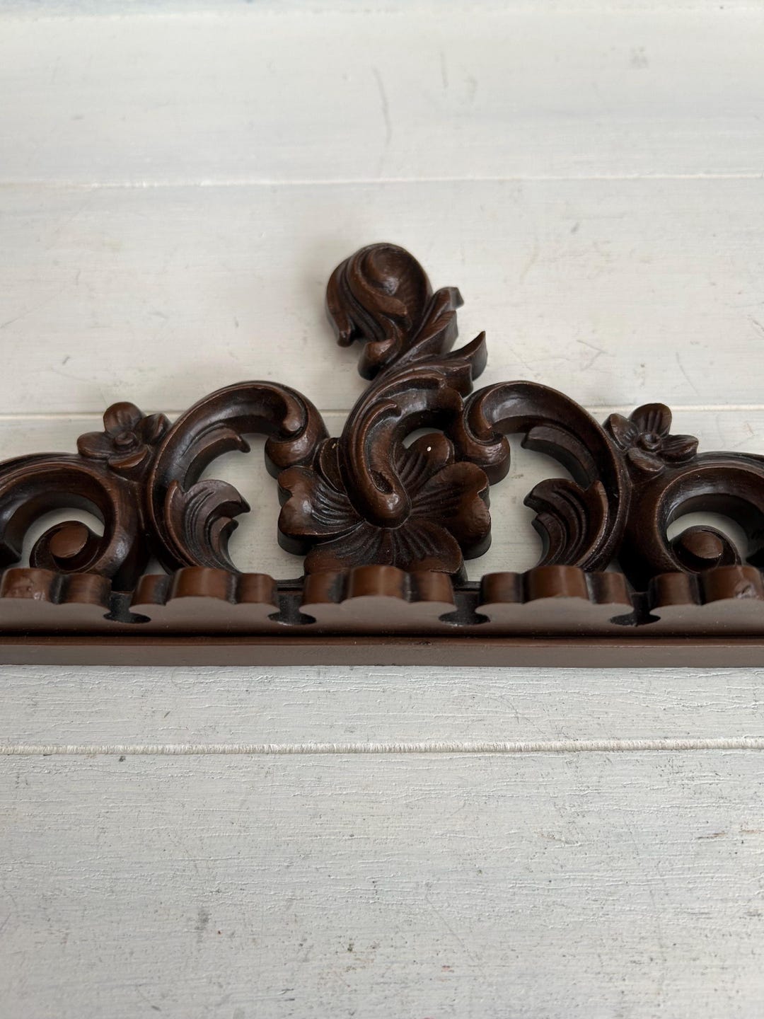 Vintage Syroco Spoon Rack or Collectors Lure, Hanging Necklace Display ...