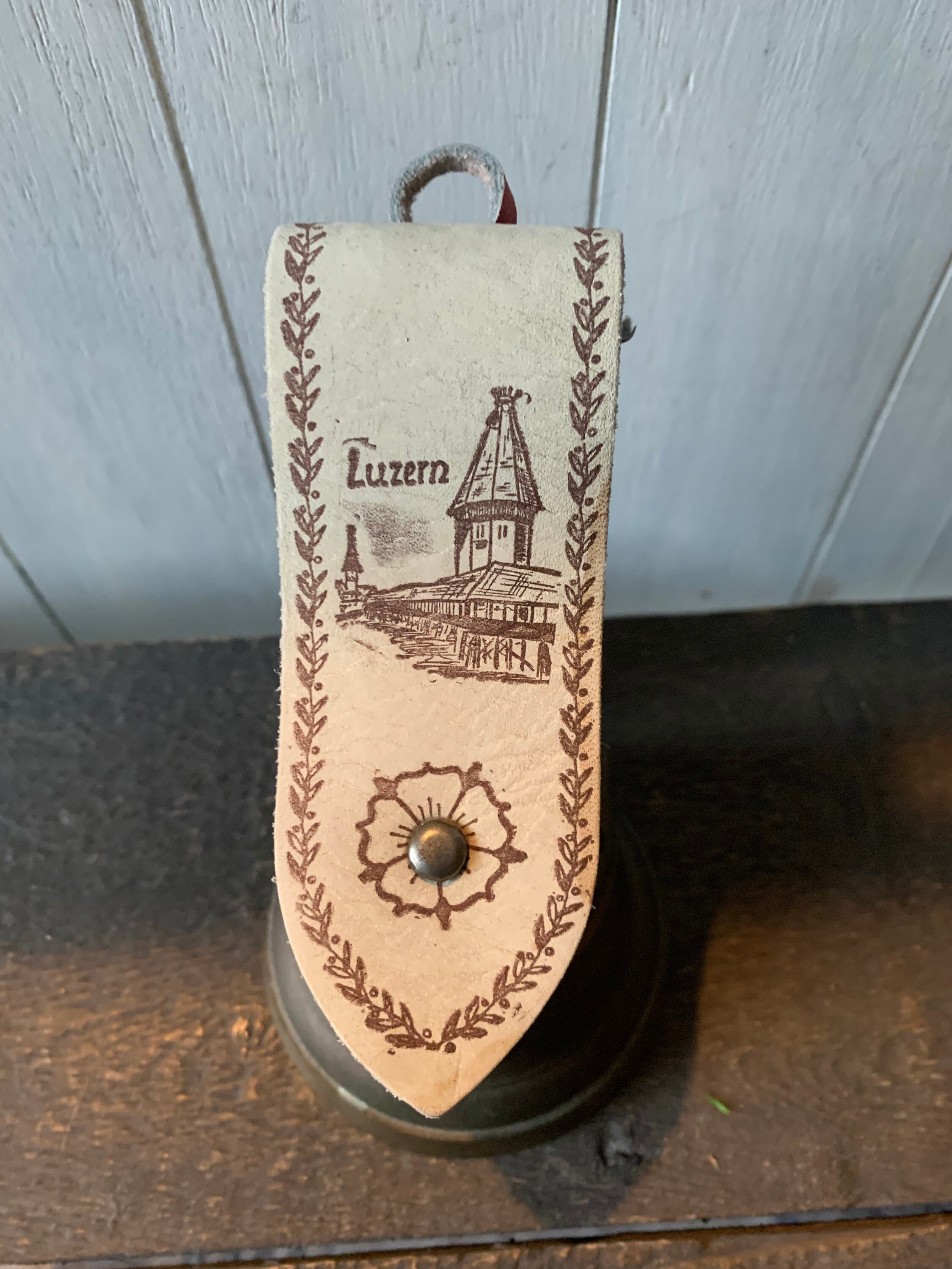 Vintage Swiss Brass Bell Luzern Bell - Etsy